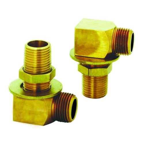 T&S Brass B-0230-K - 1/2" NPT Male Elbow Kit with Lock Nut & Washer ...