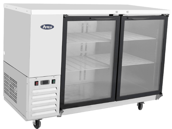 Atosa MBB59GGR - 57.8" Bar Cooler with Two Swinging Glass Doors - 17.3 ...
