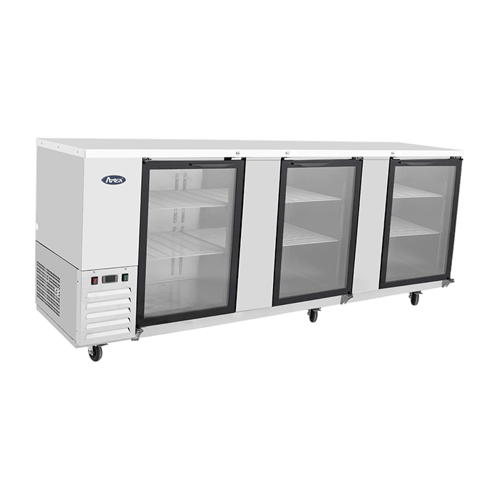 Atosa MBB90GGR - 89.3" Bar Cooler with Three Swinging Glass Doors - 30 ...