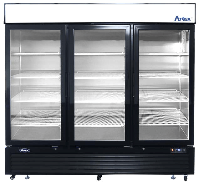 Atosa MCF8724GR - 81.9" Triple Swinging Glass Door Display Cooler - 69 ...