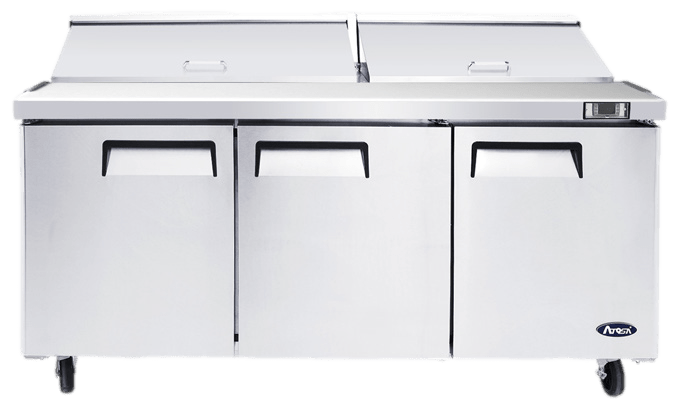 Atosa MSF8304GR - 72.7" Refrigerated Prep Table with Three Doors – Mega ...
