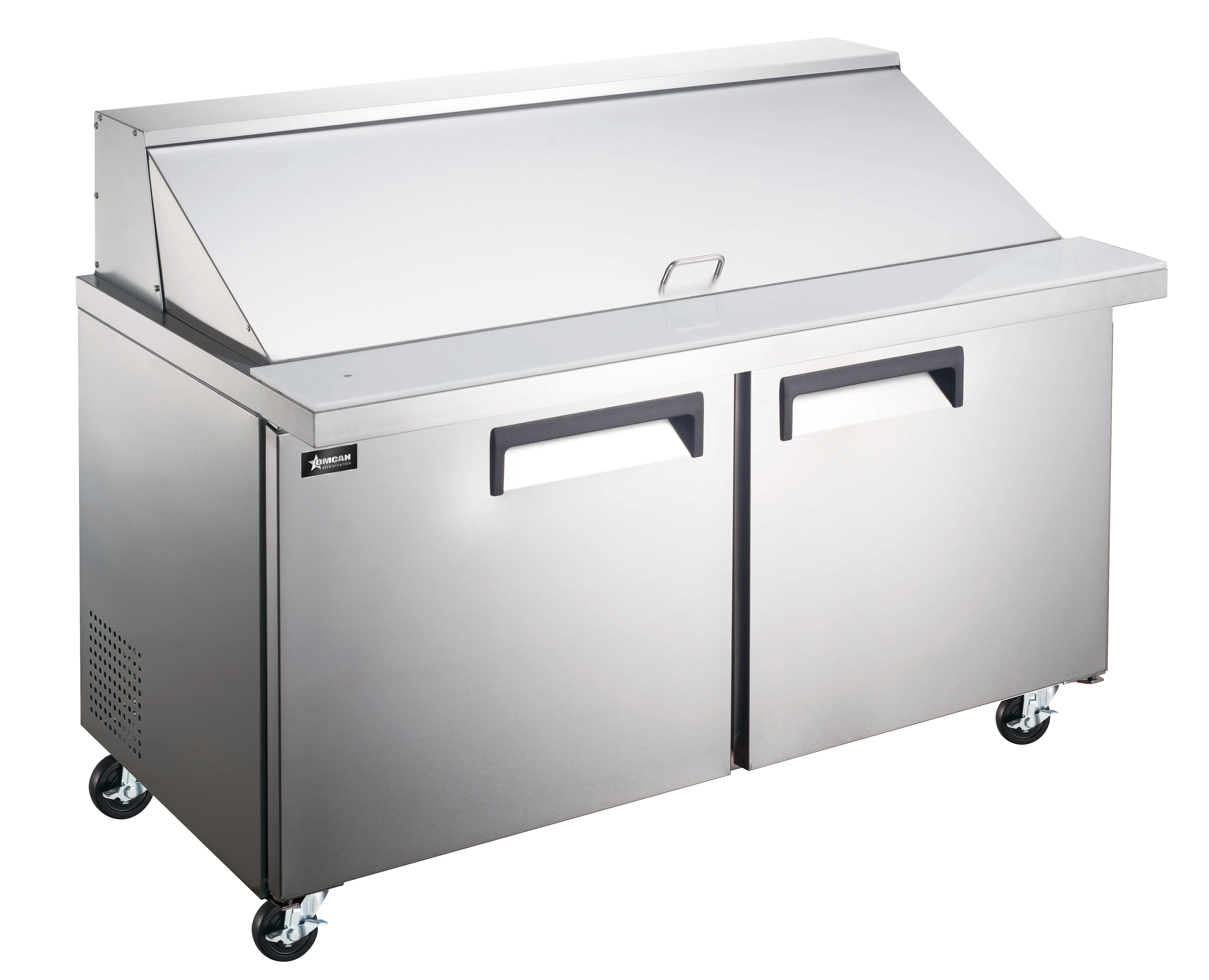 Omcan 50129 - 36″ Two (2) Door Mega Top Refrigerated Prep Table, 9 cu ...