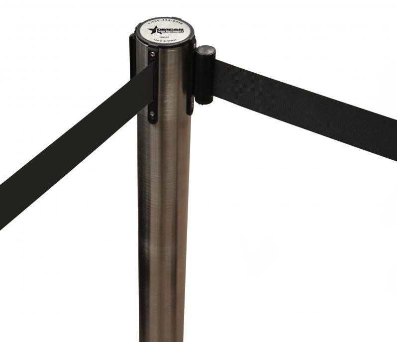 Omcan - Crowd Control System with Retractable Belt Barrier – Mega Food ...