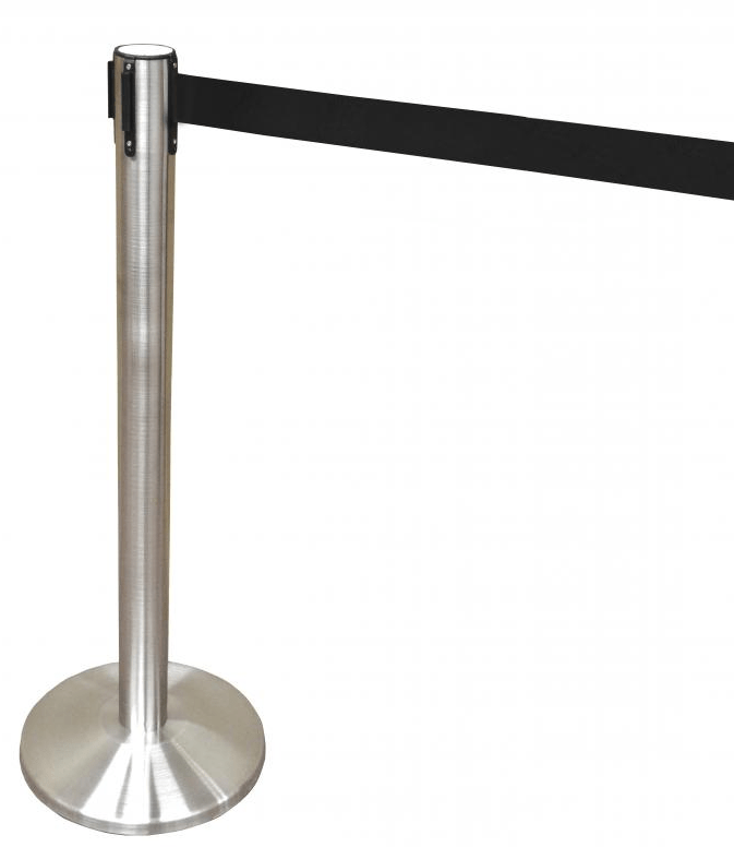 Omcan - Crowd Control System with Retractable Belt Barrier – Mega Food ...