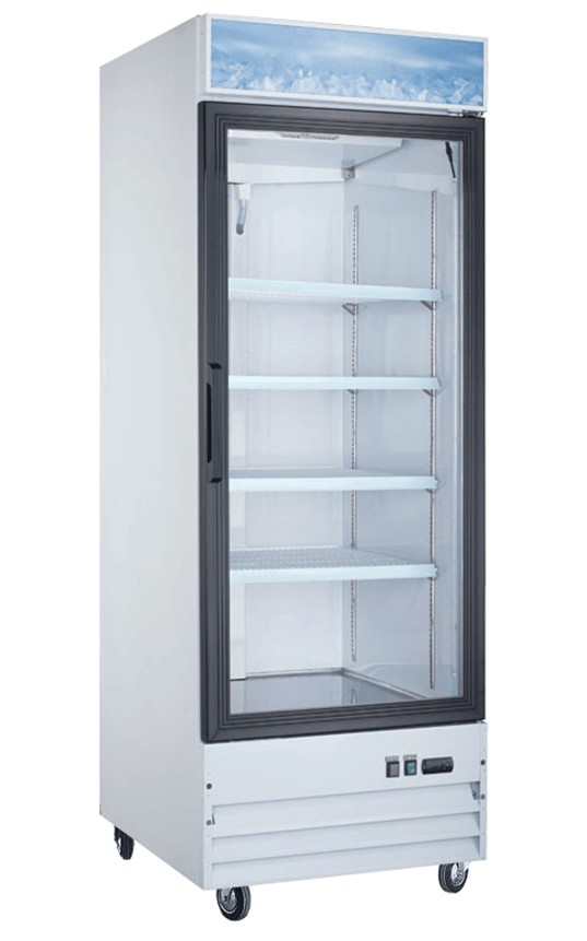 Omcan RE-CN-0023 - 28.3" Single Glass Door Display Cooler - 23 Cu. Ft ...