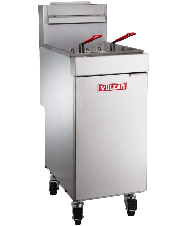 Vulcan LG400 - 45-50 lb. Gas Floor Fryer - 120,000 BTU – Mega Food ...
